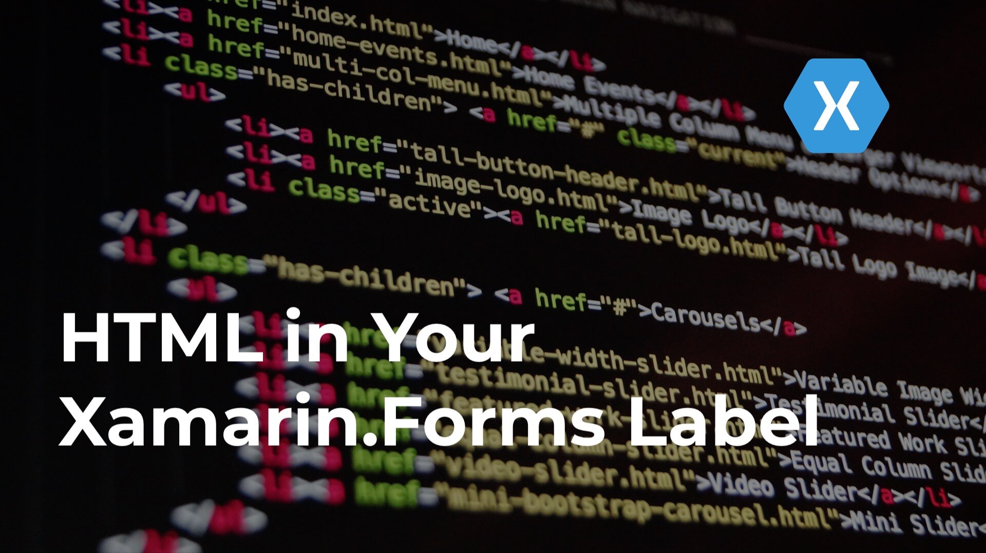 Html In Your Xamarinforms Label · Geralds Blog About Net Net Maui Blazor Aspnet Git
