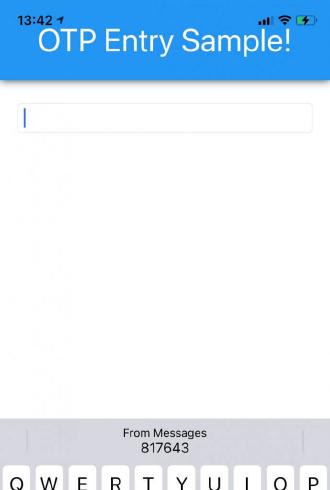 OTP Auto-Fill Entry for iOS with Xamarin.Forms · Gerald's blog about .NET, AI, Copilot, MCP ...